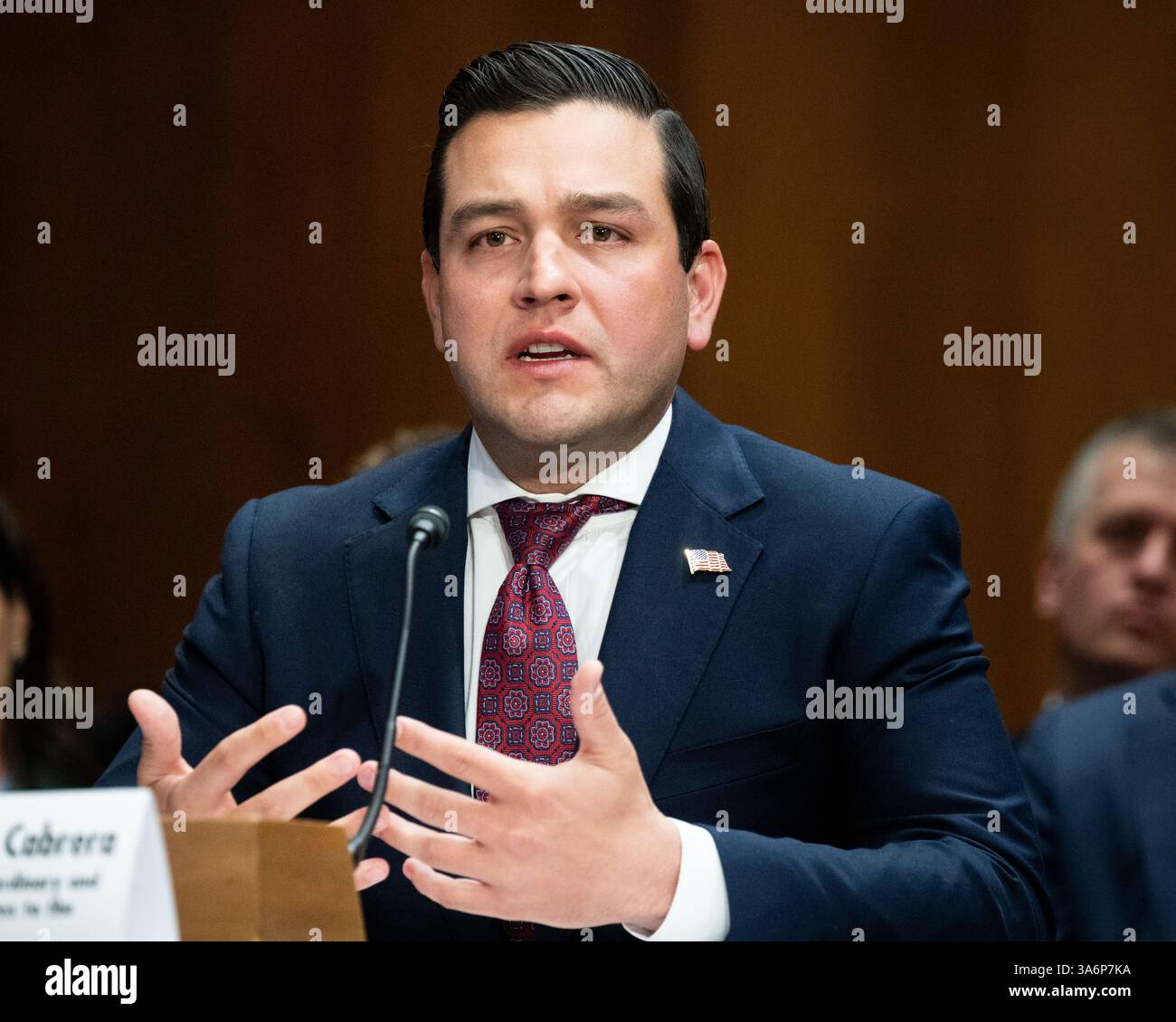 Washington, United States. 25th Mar, 2025. Kevin Cabrera, nominee to be ...