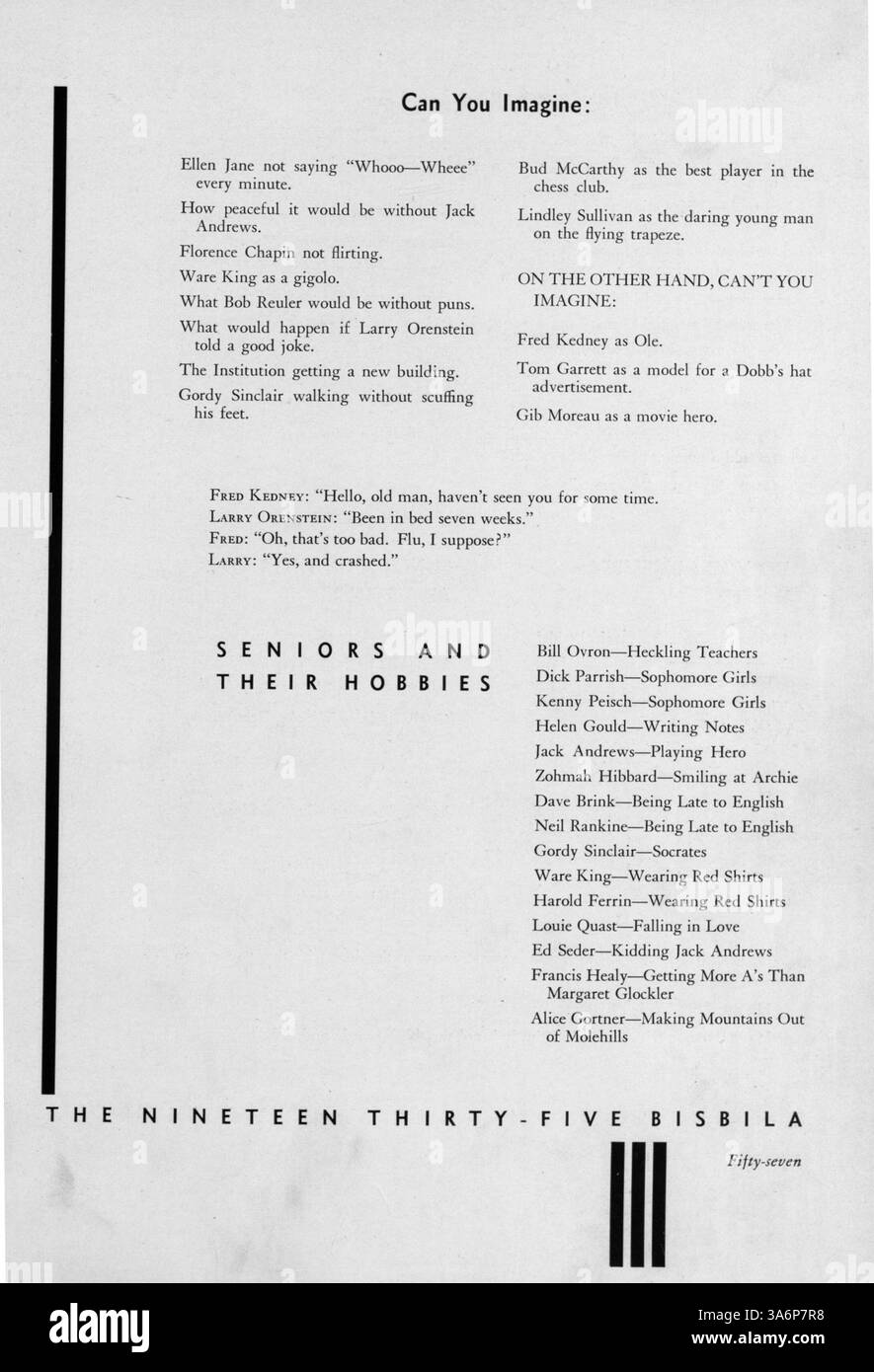 This 1935 yearbook from University High features student portraits ...