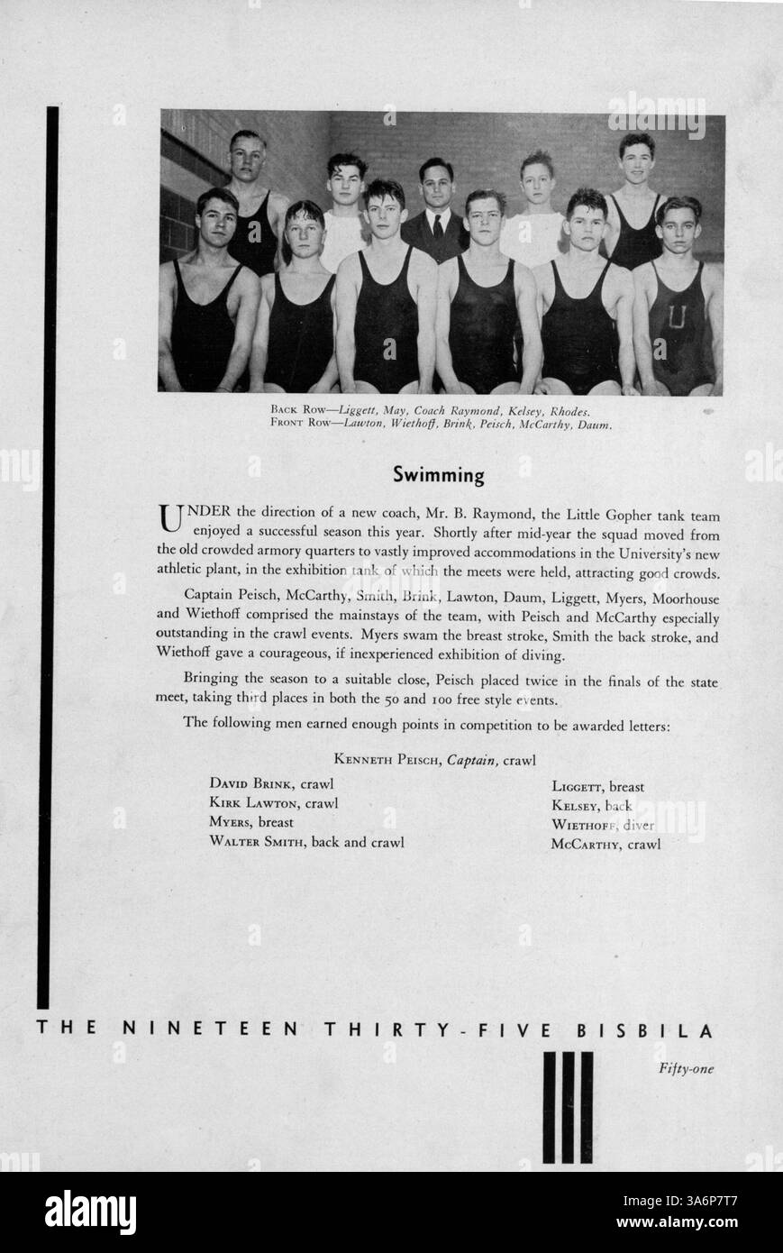 This 1935 yearbook from University High features student portraits, faculty members, club ...
