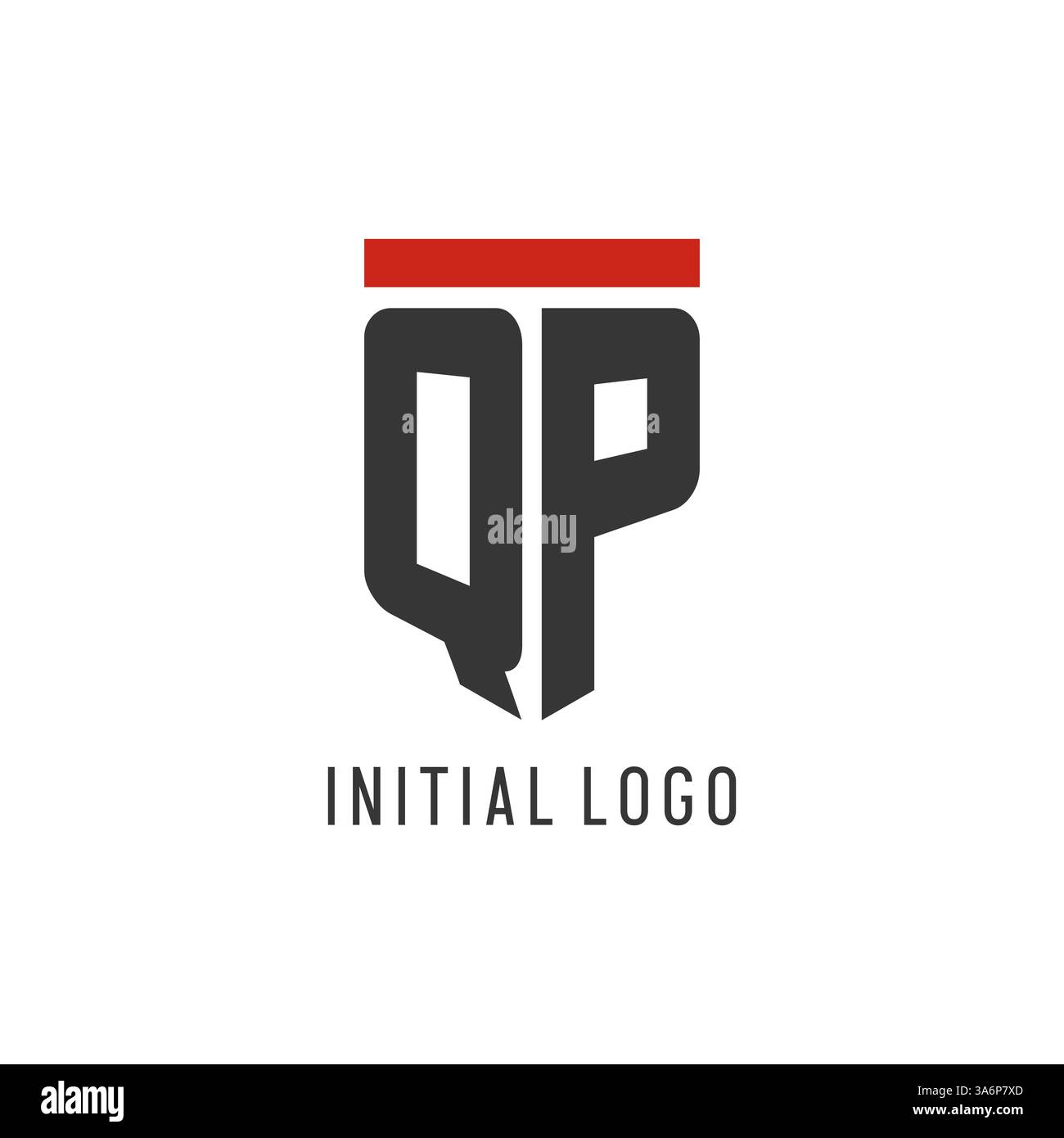 QP initial esport logo with simple shield design style vector graphic Stock Vector Image & Art ...