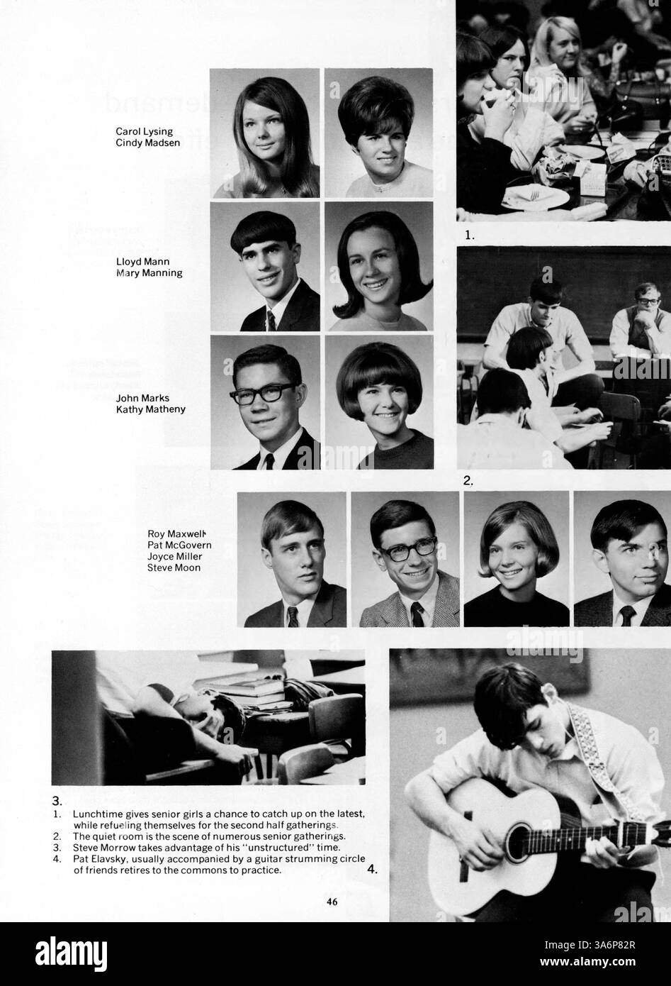 The 1968 '1968 Cardinal' yearbook from Marshall High School documents ...