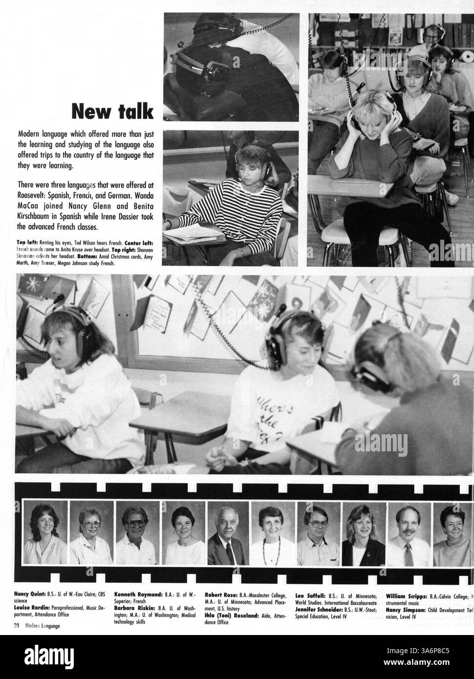The 1988 Sagamore yearbook from Roosevelt High School highlights ...