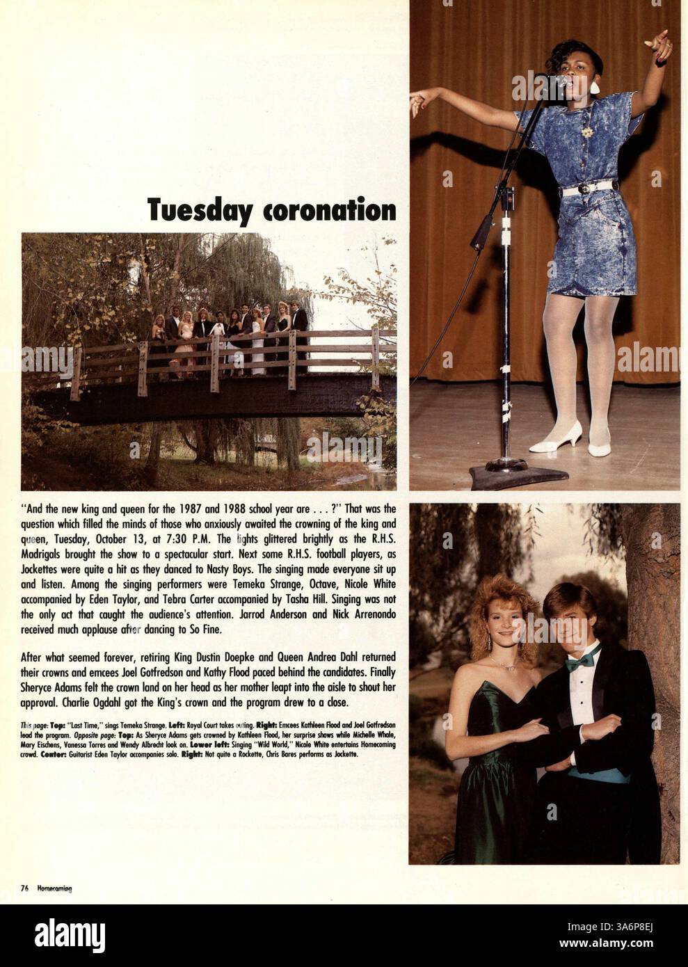 The 1988 Sagamore yearbook from Roosevelt High School reflects the key ...