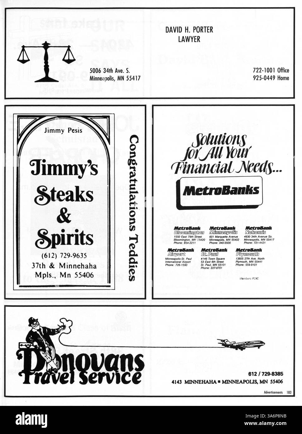 This 1988 Sagamore yearbook from Roosevelt High School documents the ...