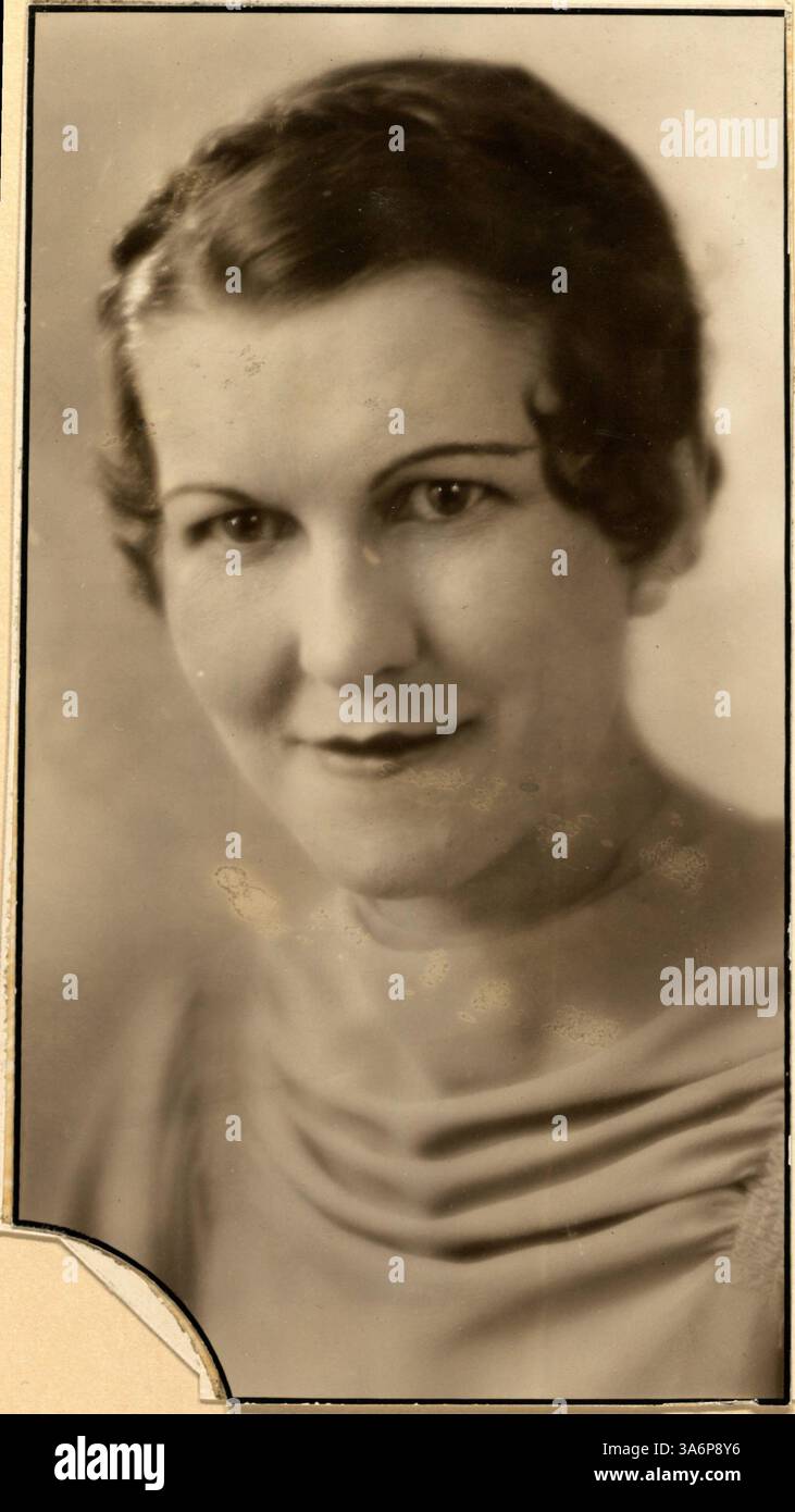 An engagement announcement photo of Ruby Hult and Charles R. Bell ...