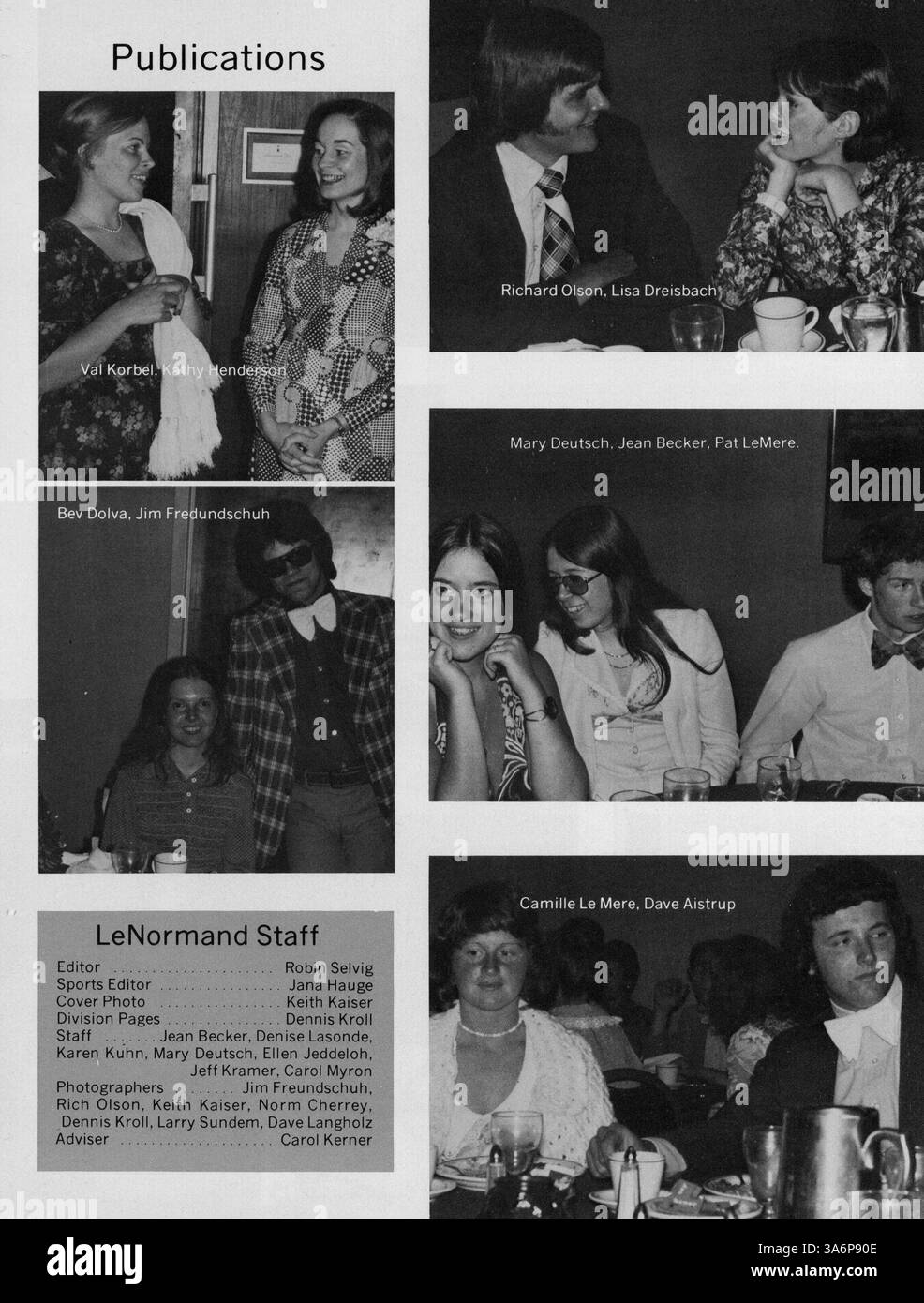 This edition of le normand yearbook from normandale community co hi-res stock photography and ...