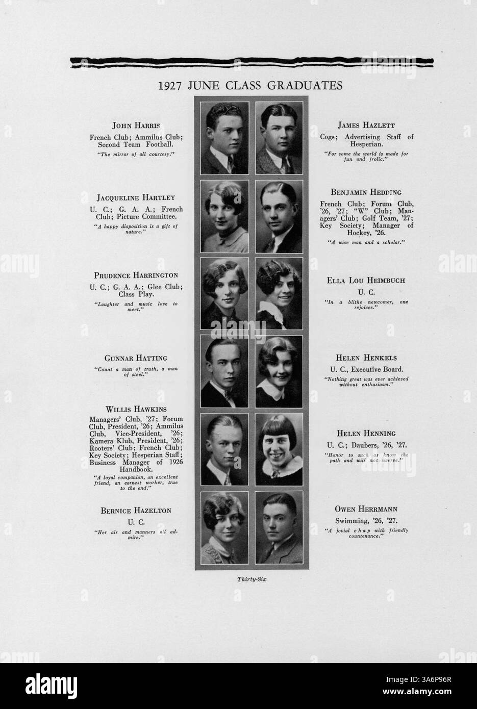The 1927 Hesperian yearbook provides an overview of the school year at ...