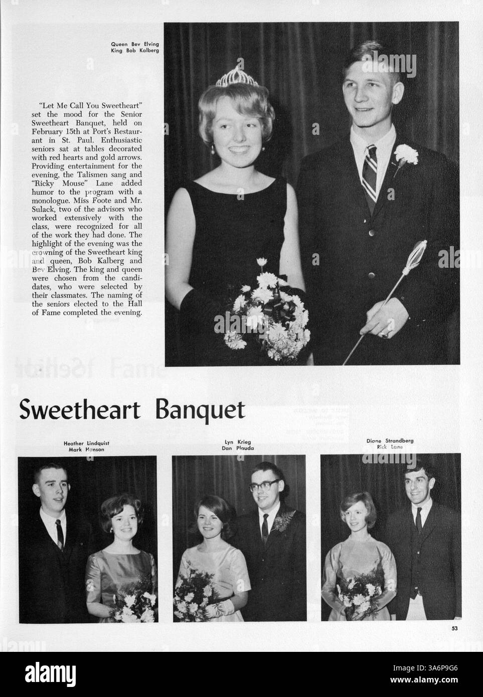 The 1964 Antler yearbook from Minnehaha Academy highlights the 1963 ...