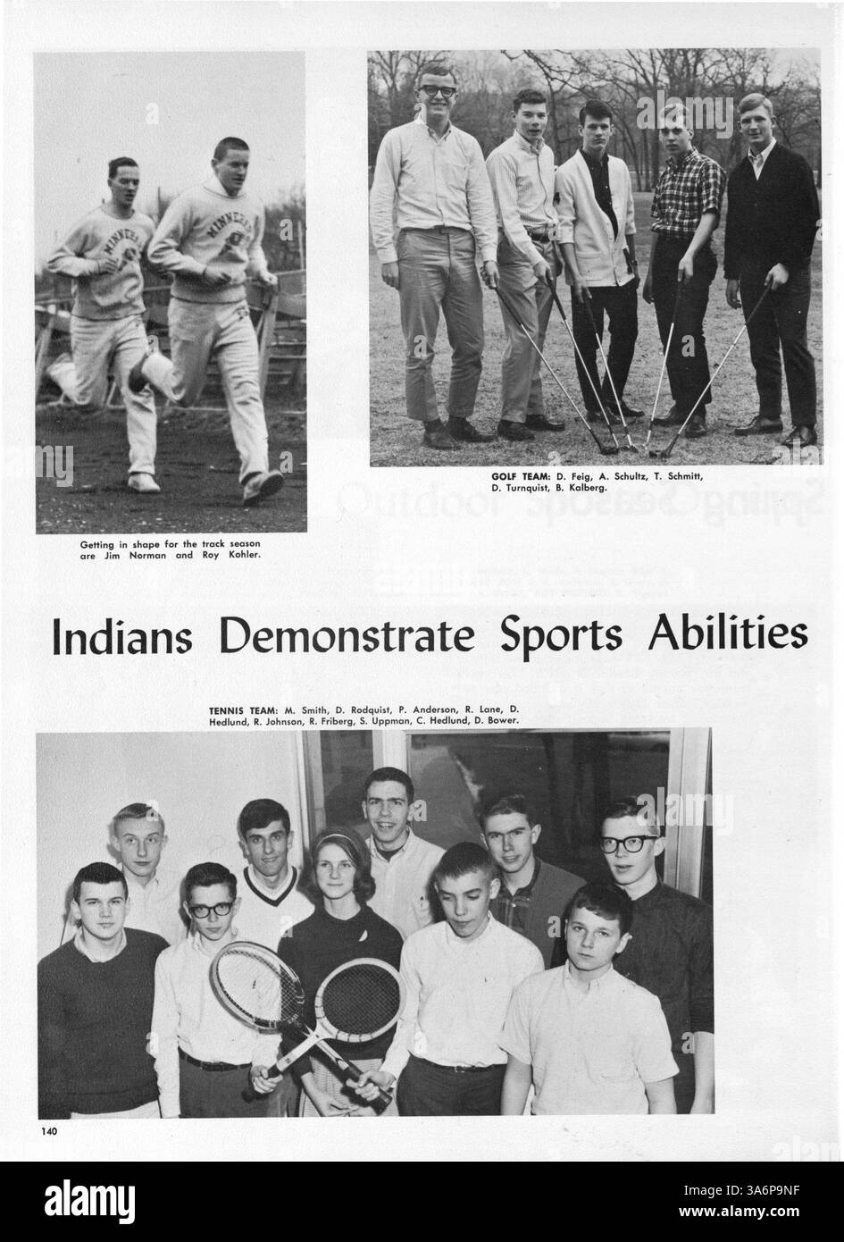 The 1964 Antler yearbook from Minnehaha Academy records key moments ...