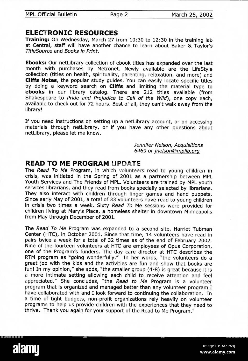 Staff updates across the system hi-res stock photography and images - Alamy