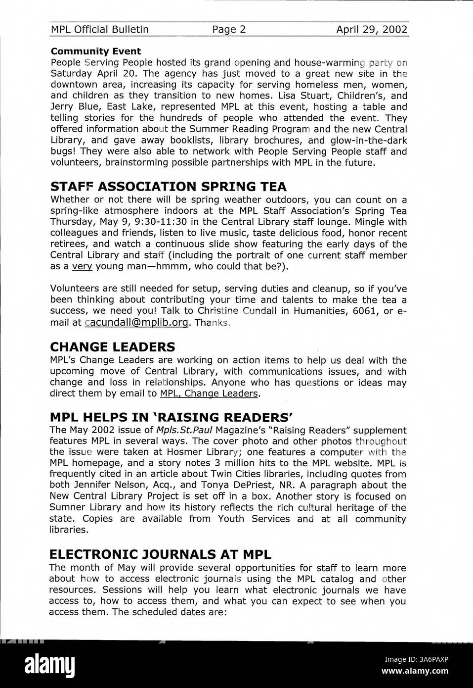 Important updates on internal operations and policies hi-res stock ...