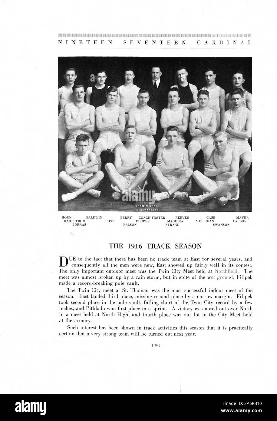 This high school yearbook from 1917, The Cardinal, covers the 1916-1917 school year at East High ...