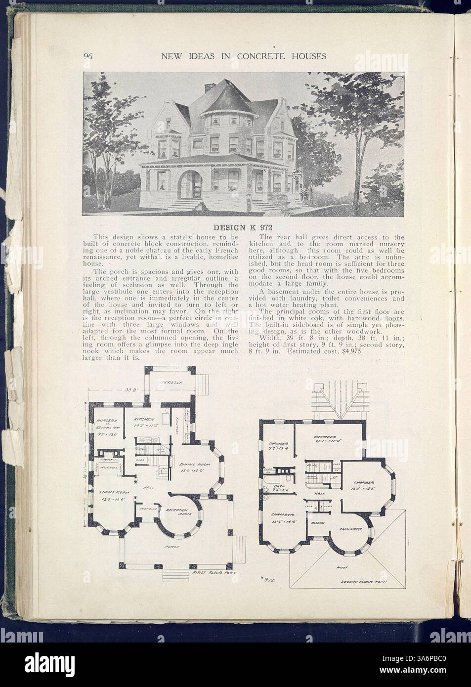 Max L. Keith’s 1910 book presents 100 house designs with floor plans ...