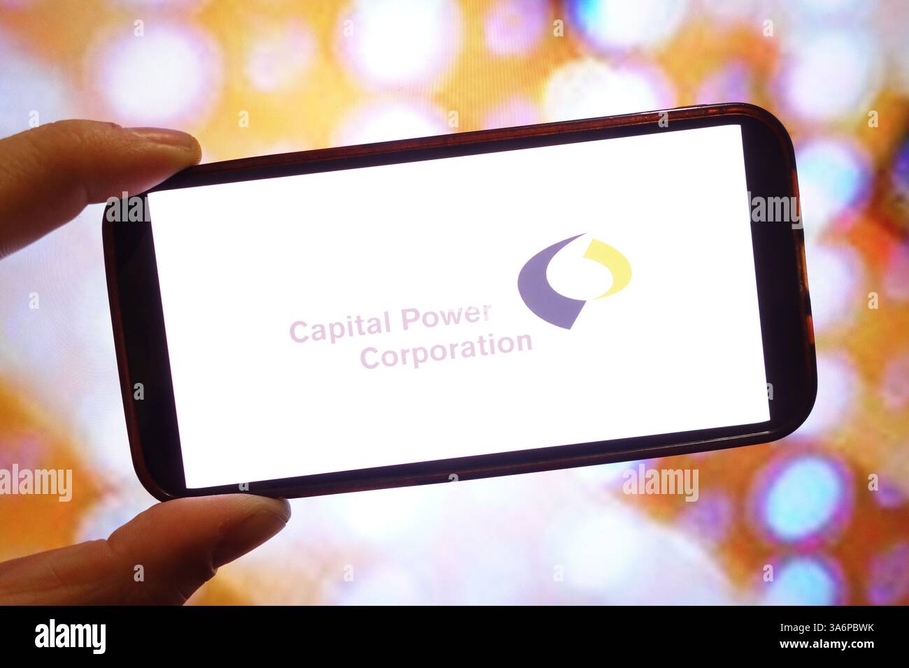 In this photo illustration, the Capital Power Corporation company logo ...