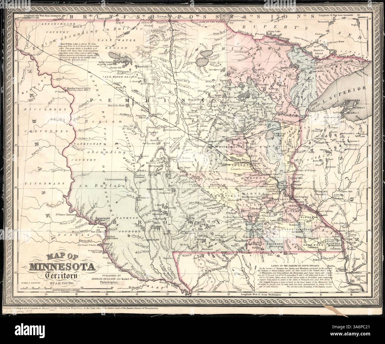 This map of the minnesota territory provides detailed informatio hi-res ...