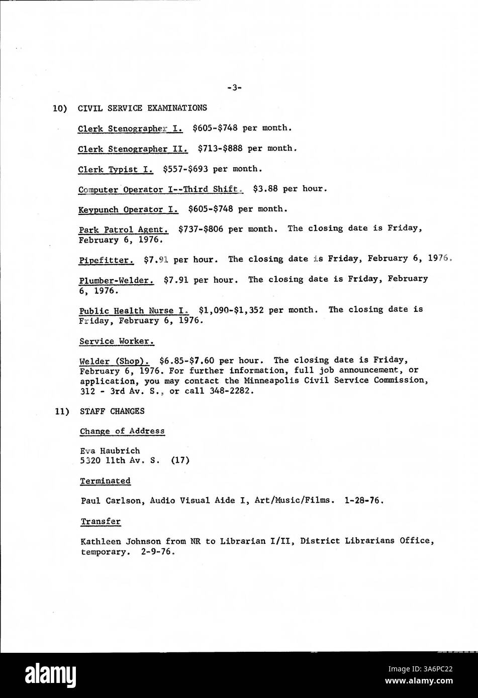 This weekly bulletin for employees of the Minneapolis Public Library ...