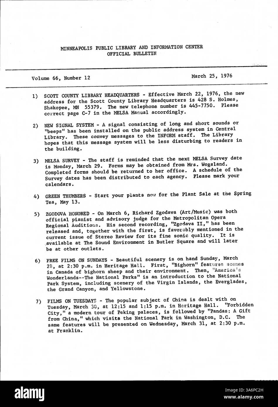 This weekly bulletin provided important news and updates for employees ...