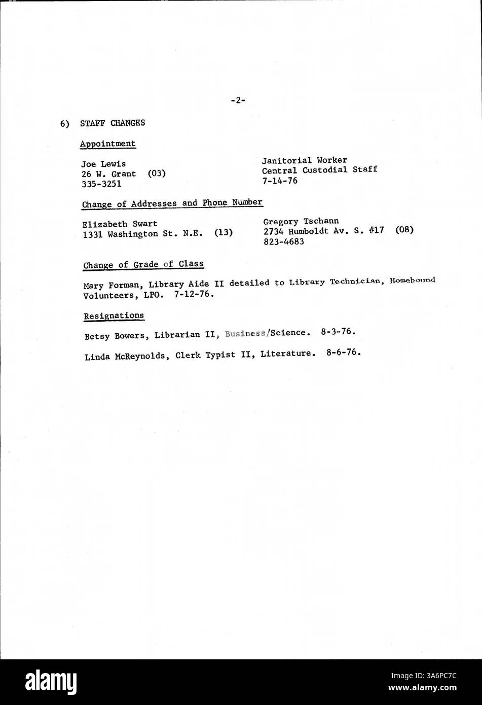 The Minneapolis Public Library's 1976 weekly bulletin was a key ...
