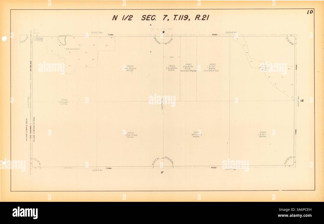 This atlas includes maps of the villages of brooklyn center hi-res ...