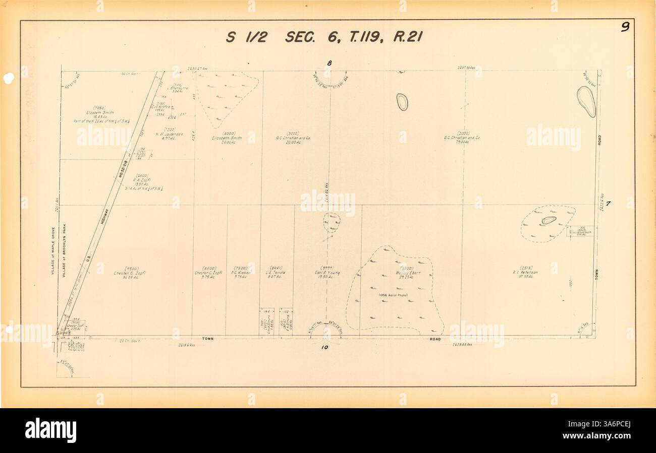 This set of maps covers the villages of Brooklyn Center, Brooklyn Park ...