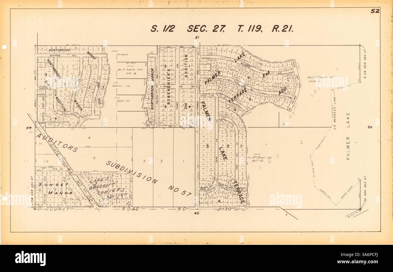The atlas includes maps of brooklyn center hi-res stock photography and ...
