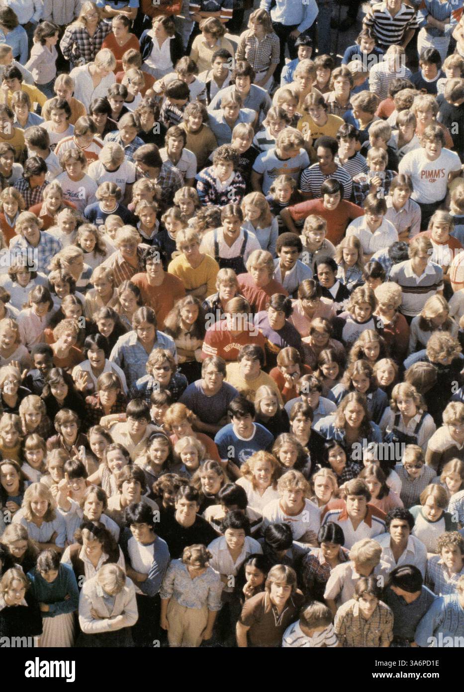 Capturing a snapshot of the 1979 1980 school year hi-res stock ...