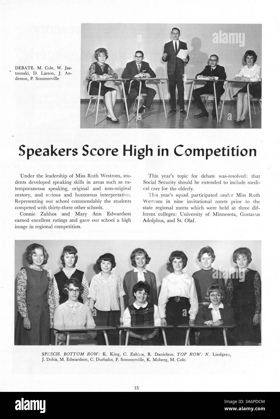 The 1964 yearbook from st anthony village high school captures hi-res ...