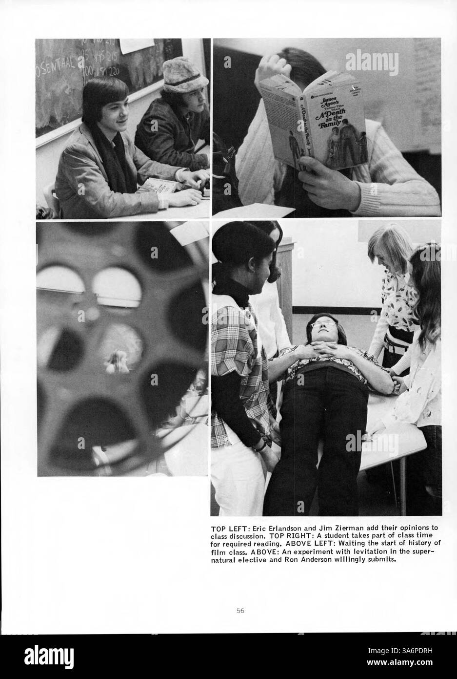 The academic milestones of the 1973 1974 school year hi-res stock ...