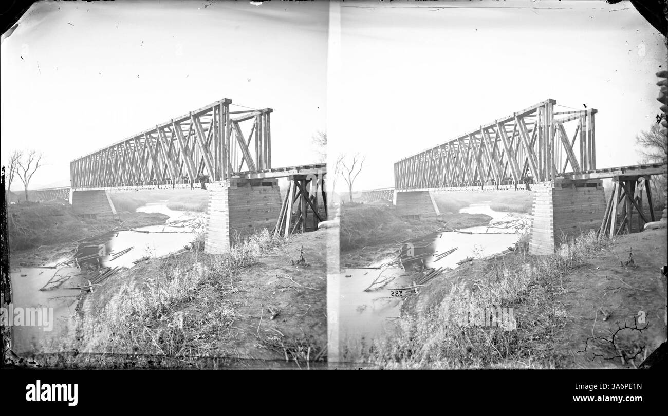 The Northern Pacific Railroad Bridge, located between Duluth and ...
