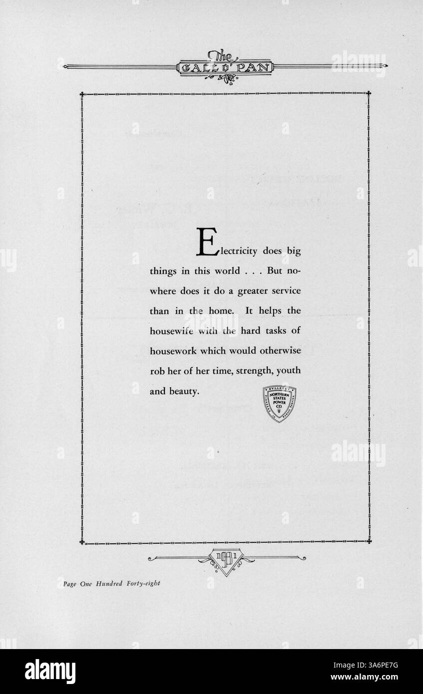 The 1931 edition of Blake School's yearbook, 'Call-O'-Pan,' documents ...