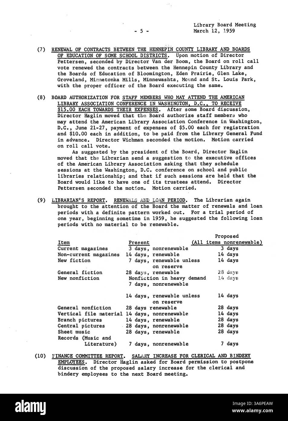 The 1959 meeting minutes of the Minneapolis Public Library Board of ...