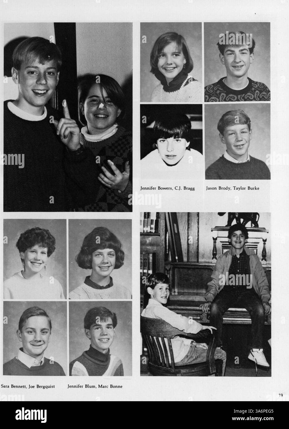 This 1986 yearbook from Blake Middle School highlights the students ...