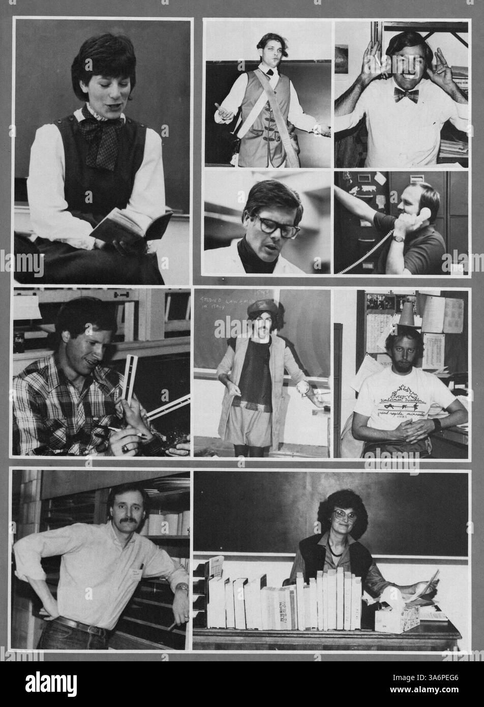 The 1986 yearbook from Blake Middle School showcases the student body ...