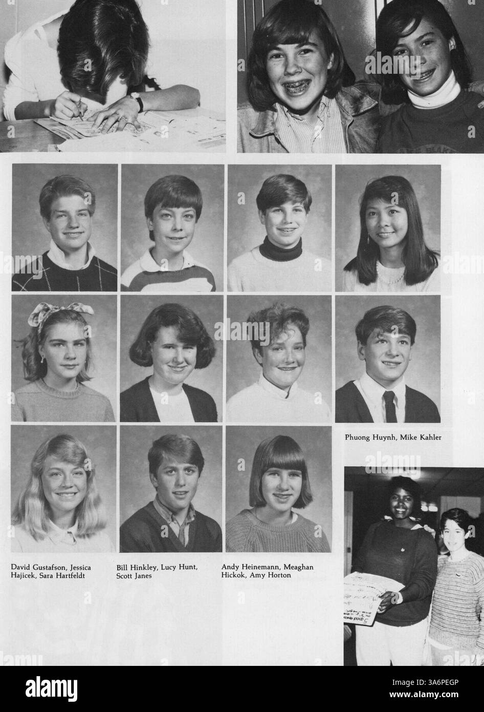 The Blake Middle School 1986 yearbook documents student and teacher ...