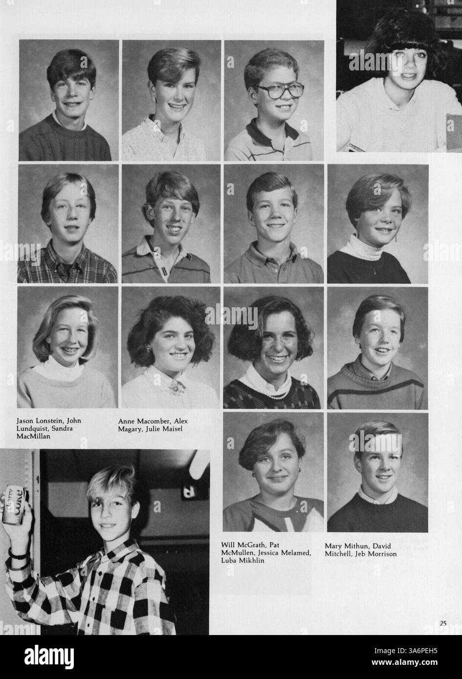 This 1986 yearbook from Blake Middle School highlights the students ...