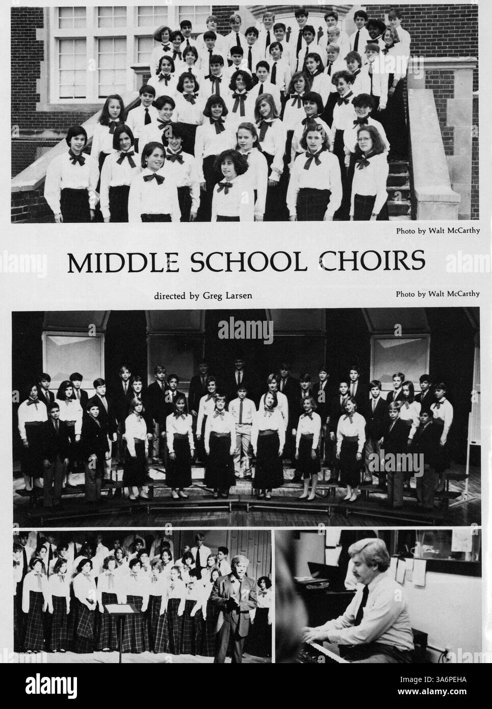 The 1986 Blake Middle School yearbook showcases students, teachers ...