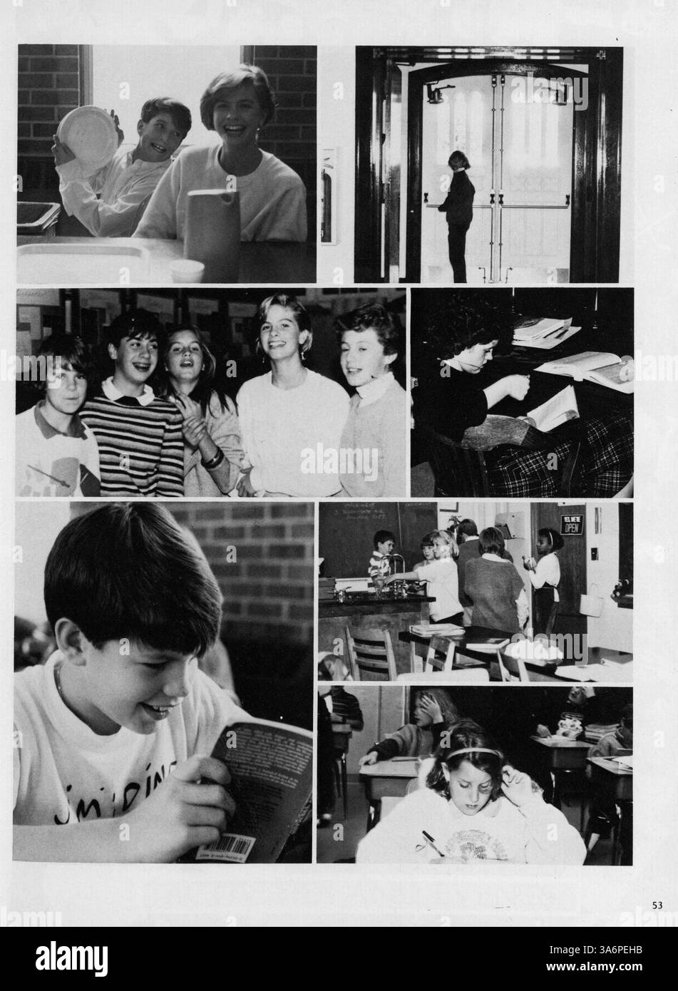 This 1986 yearbook from Blake Middle School highlights student and ...