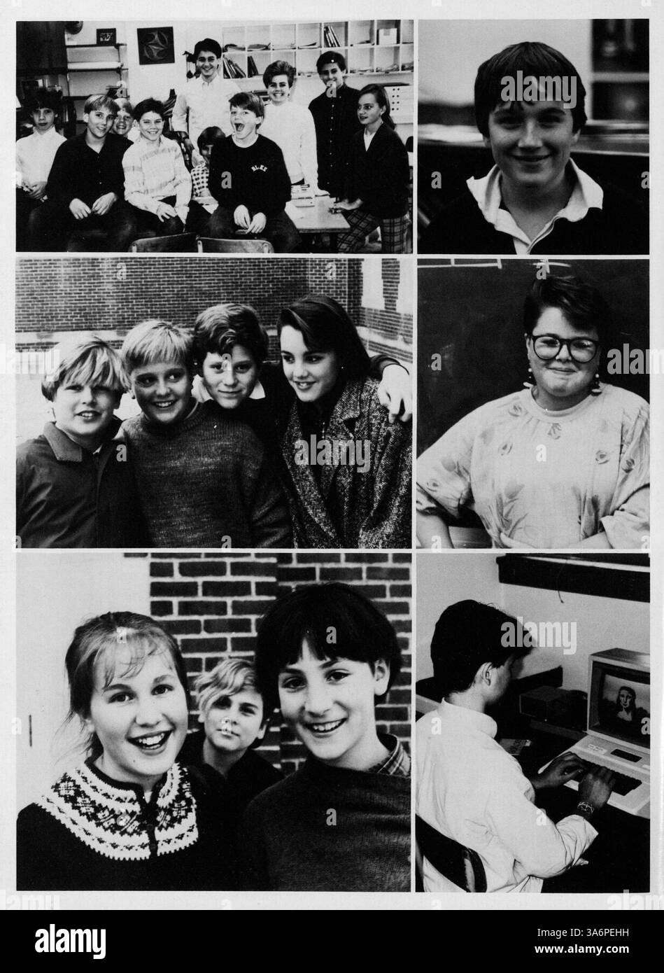 The Blake Middle School yearbook from 1986 provides a visual record of ...