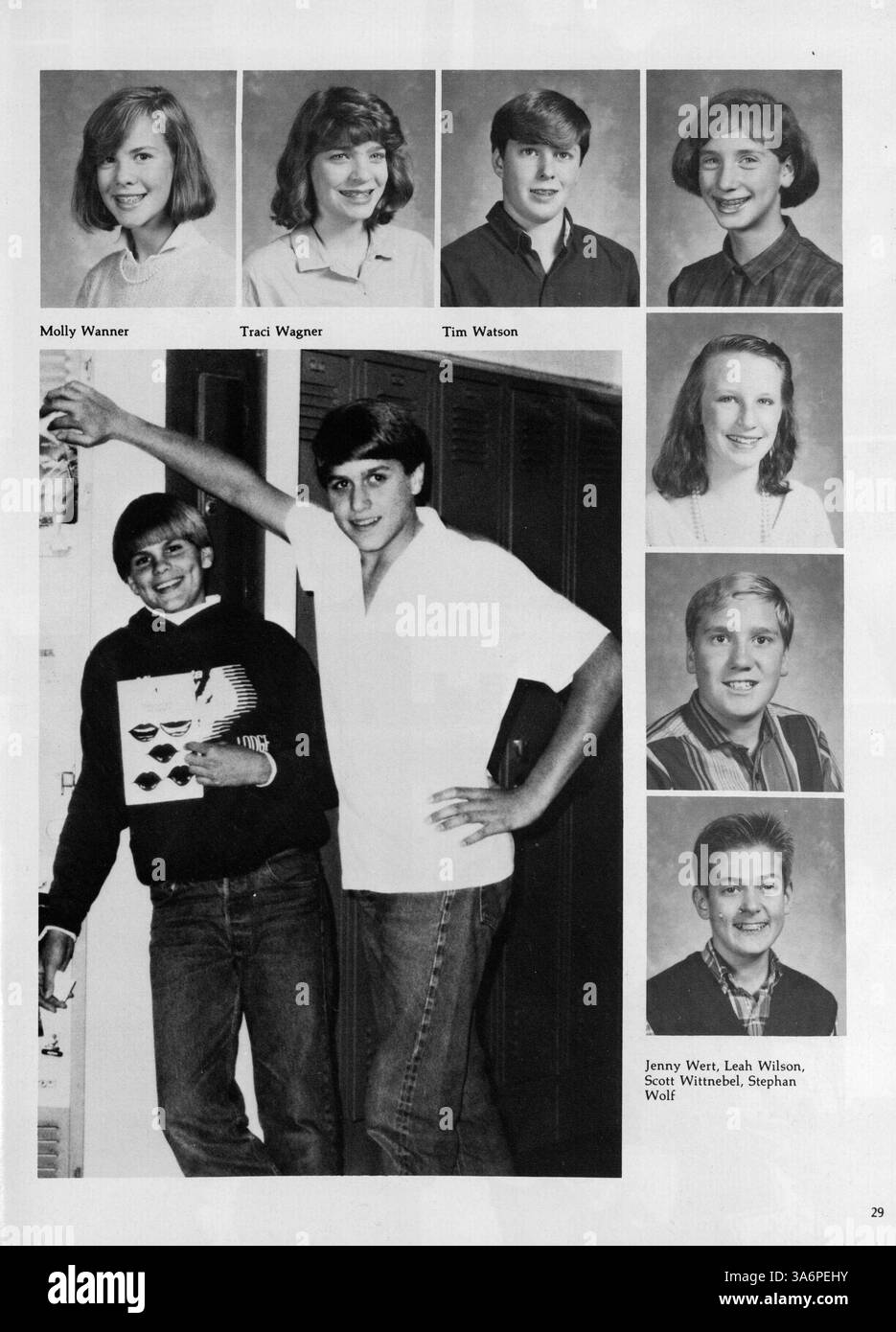 The 1986 Blake Middle School yearbook showcases students, teachers ...