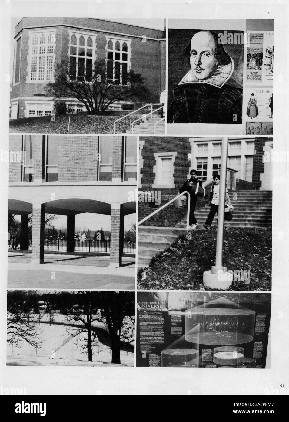 The Blake Middle School 1986 yearbook features students, teachers ...