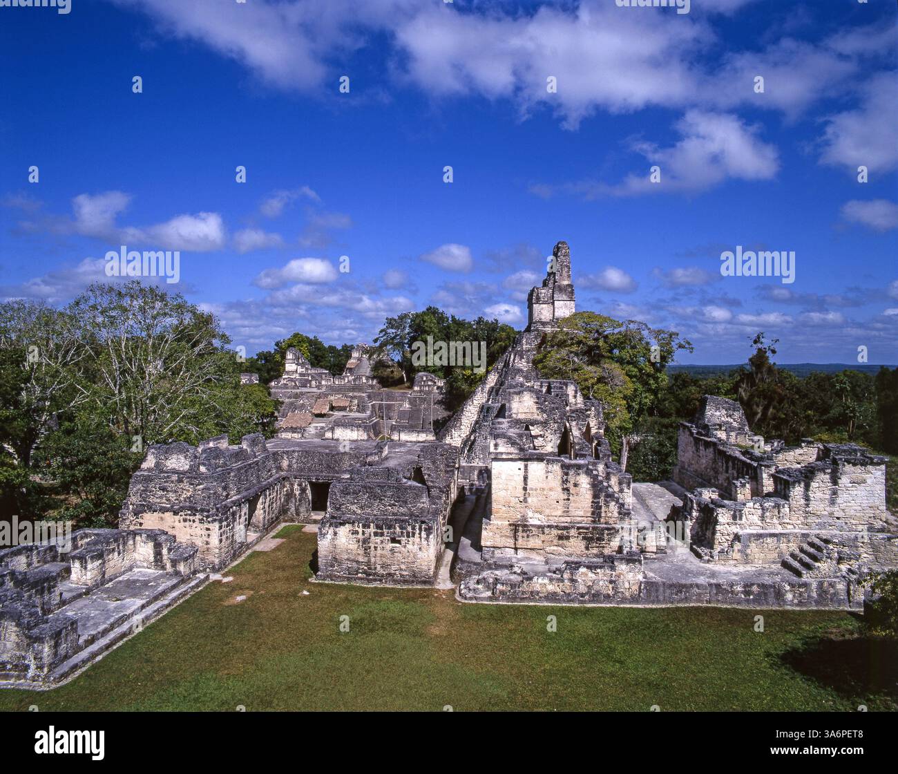 Tikal National Park and Archaeological Zone, central acropolis and ...