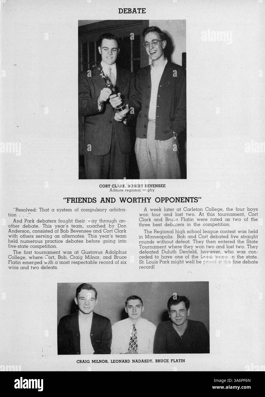 The 1948 Echowan yearbook from St. Louis Park High School offers a ...