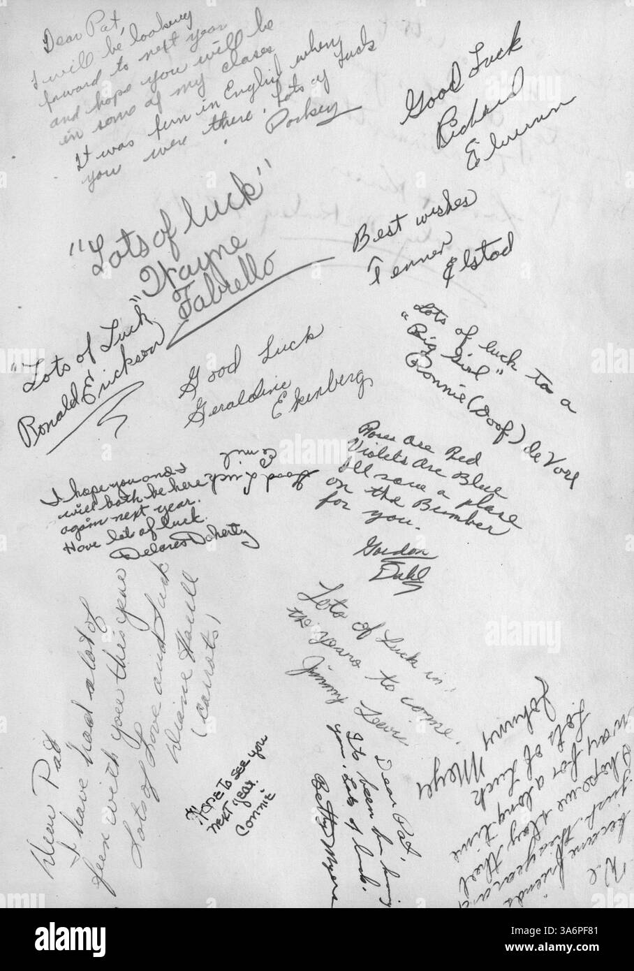 This 1948 yearbook from st louis park high school hi-res stock ...