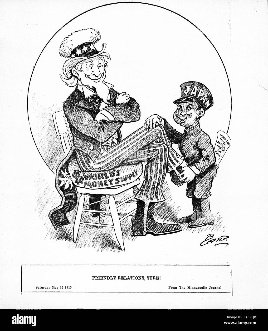This political cartoon depicts japan standing at uncle sams fee hi-res ...