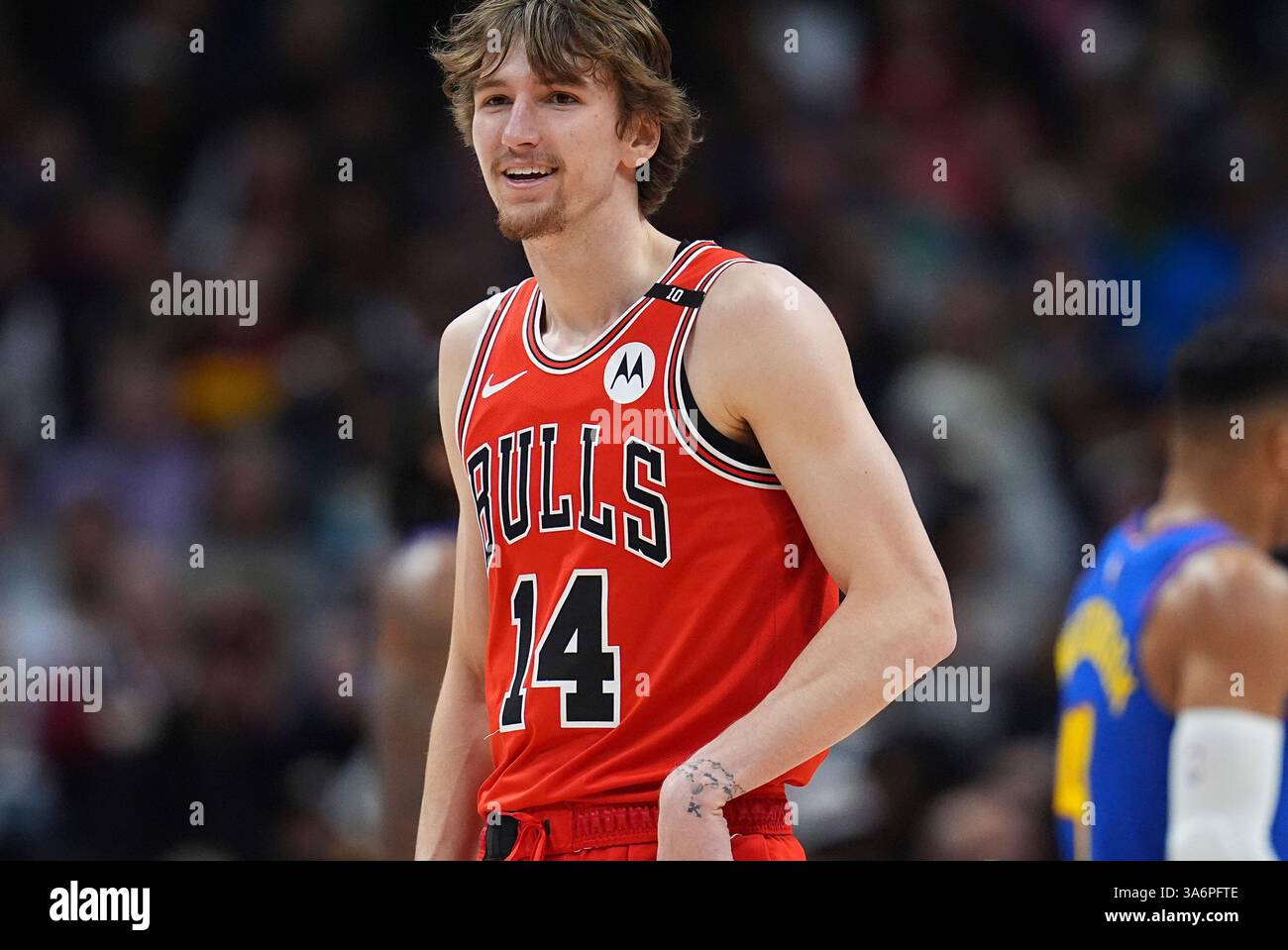 Chicago Bulls forward Matas Buzelis (14) in the first half of an NBA ...