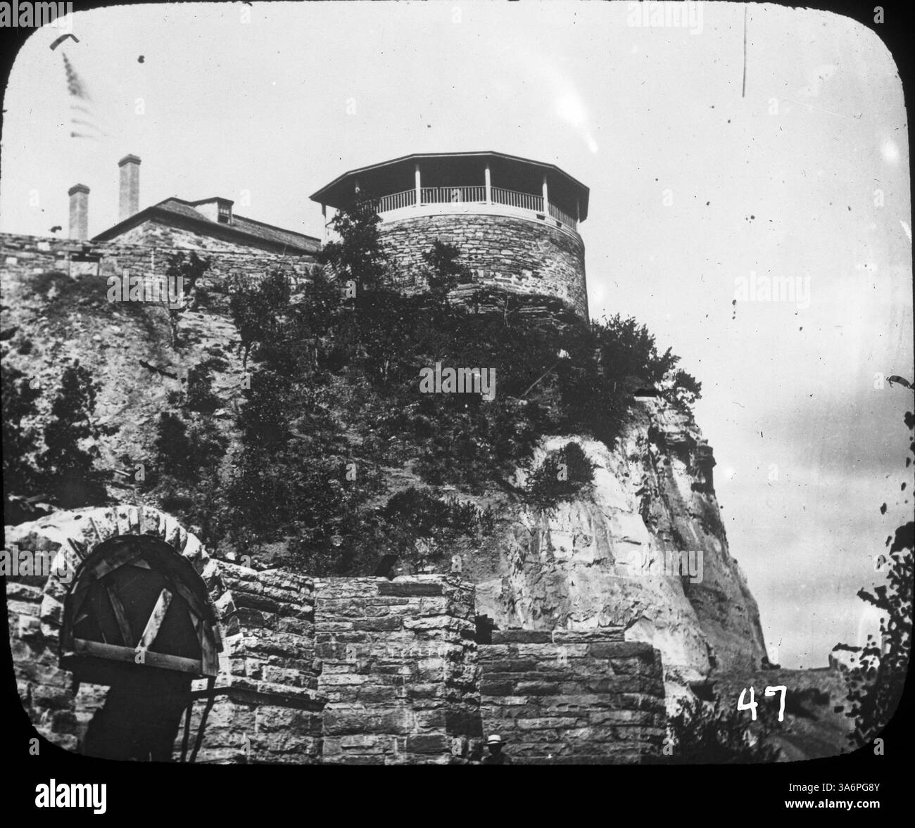 The photo depicts the watch tower at fort snelling hi-res stock ...