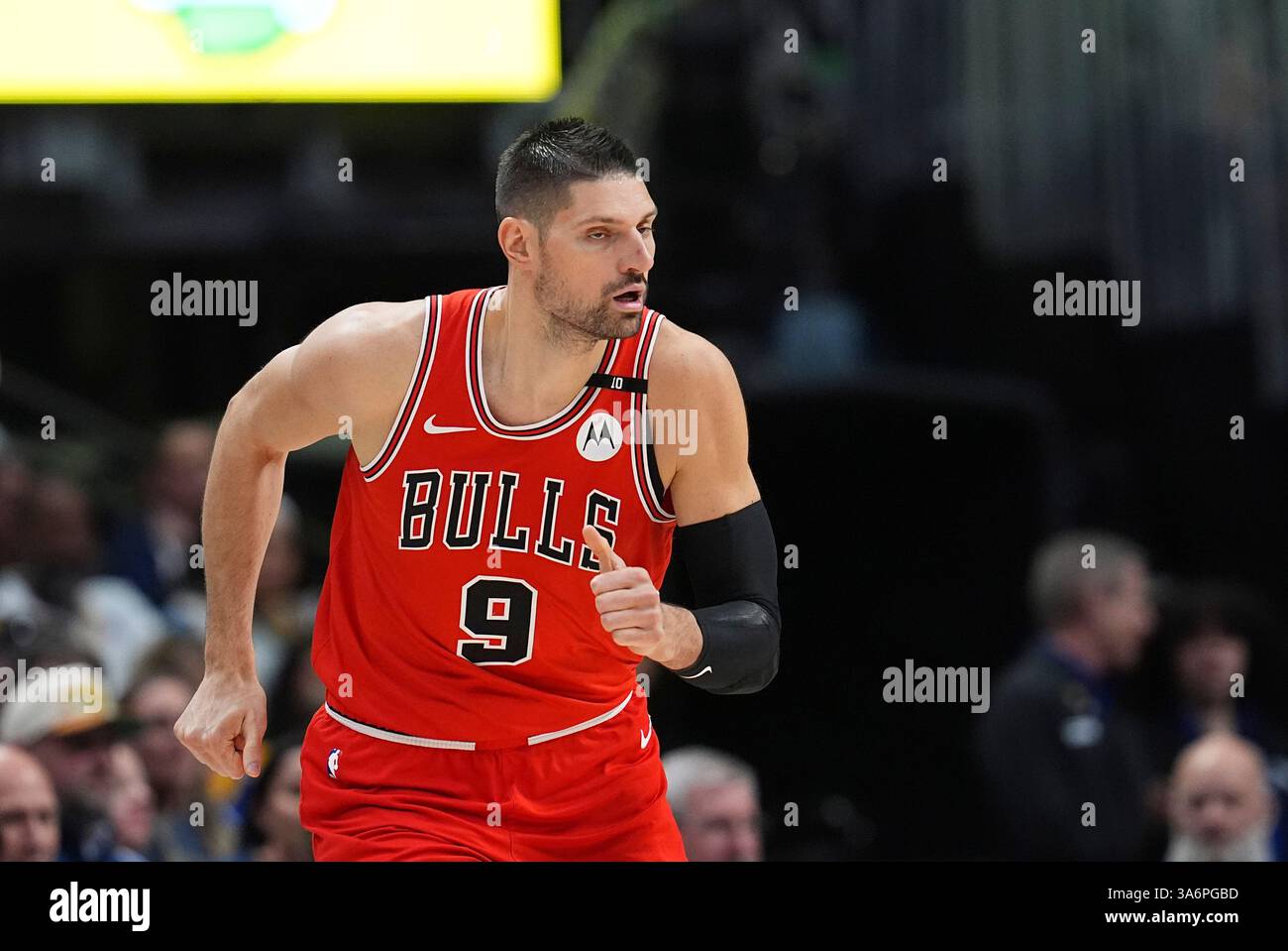 Chicago Bulls center Nikola Vucevic (9) in the first half of an NBA ...