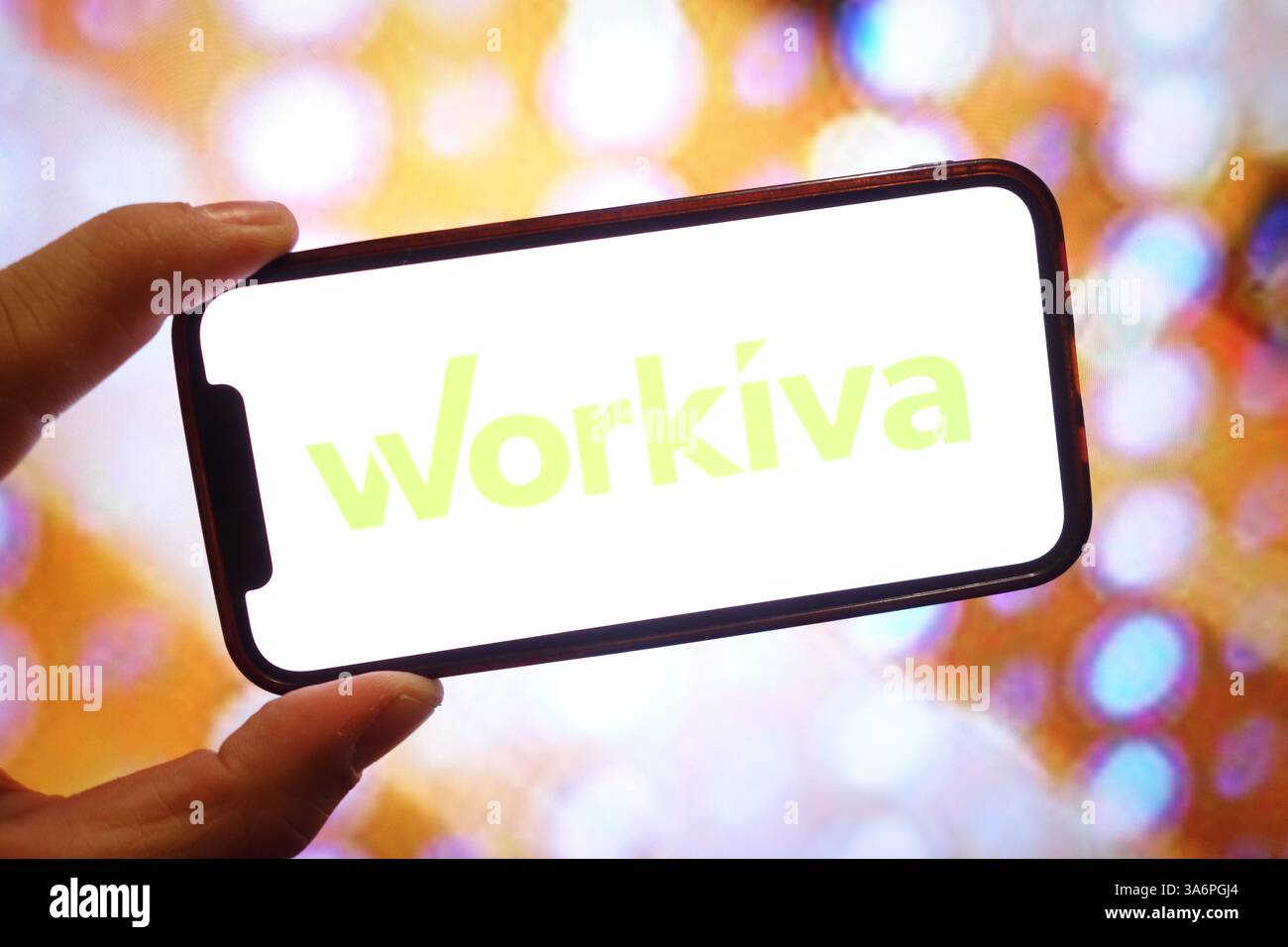 Poland. 25th Mar, 2025. In this photo illustration, the Workiva company ...