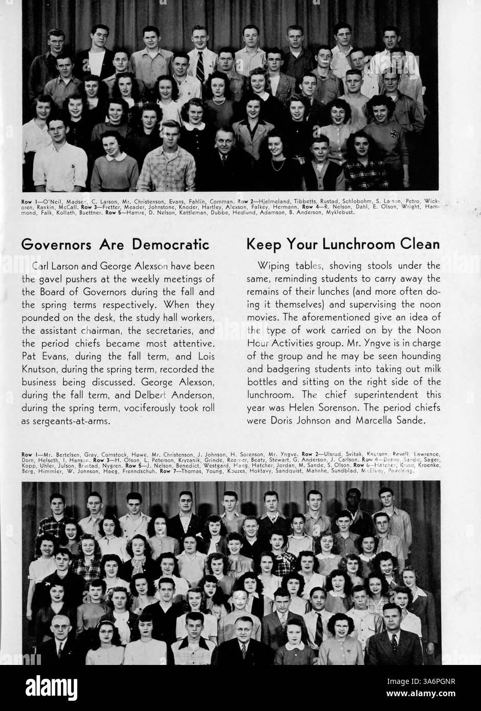 The 1946 Sagamore yearbook from Roosevelt High School provides an ...