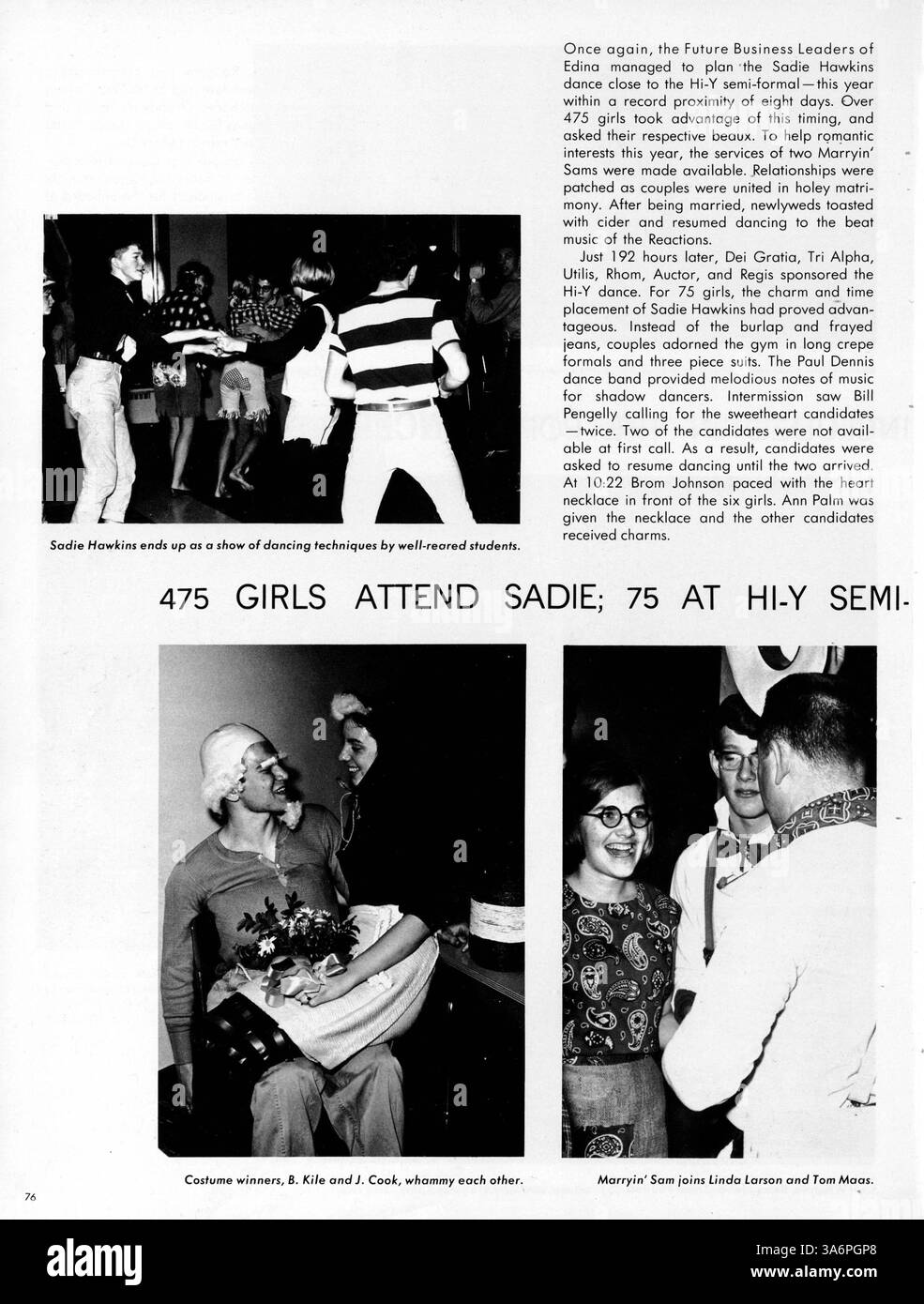 This edition of the Whigrean yearbook from Edina-Morningside High School documents students ...